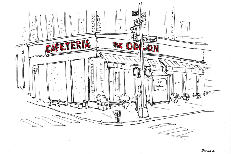 Tribeca's The Odeon Hand-Drawn Art Print from John Donohue - All The ...