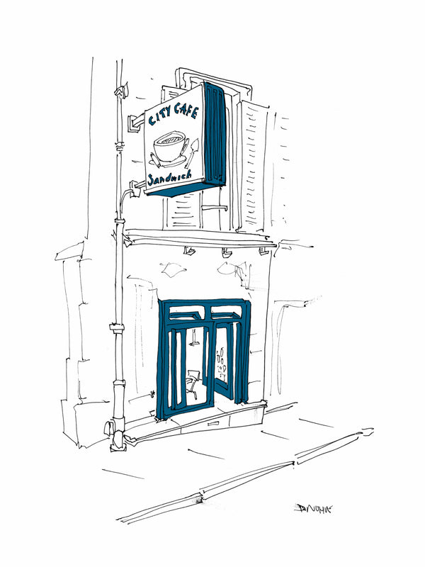 Hand-Drawn Art Prints of Paris Restaurants - All The Restaurants